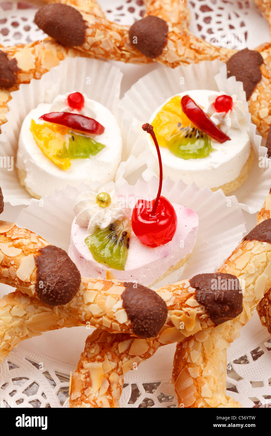 different kinds of dessert Stock Photo - Alamy