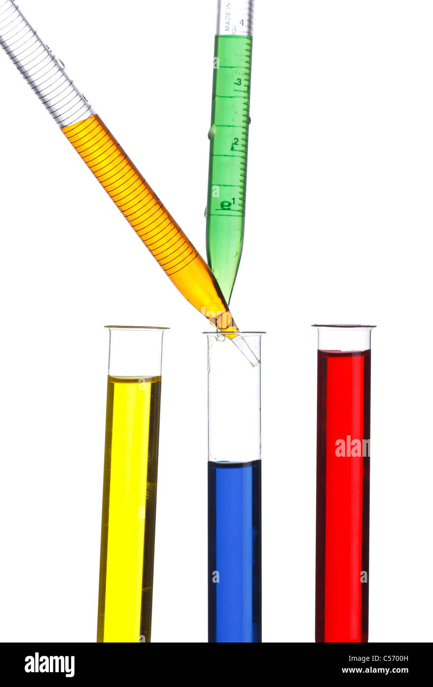 test tubes and dropper Stock Photo - Alamy