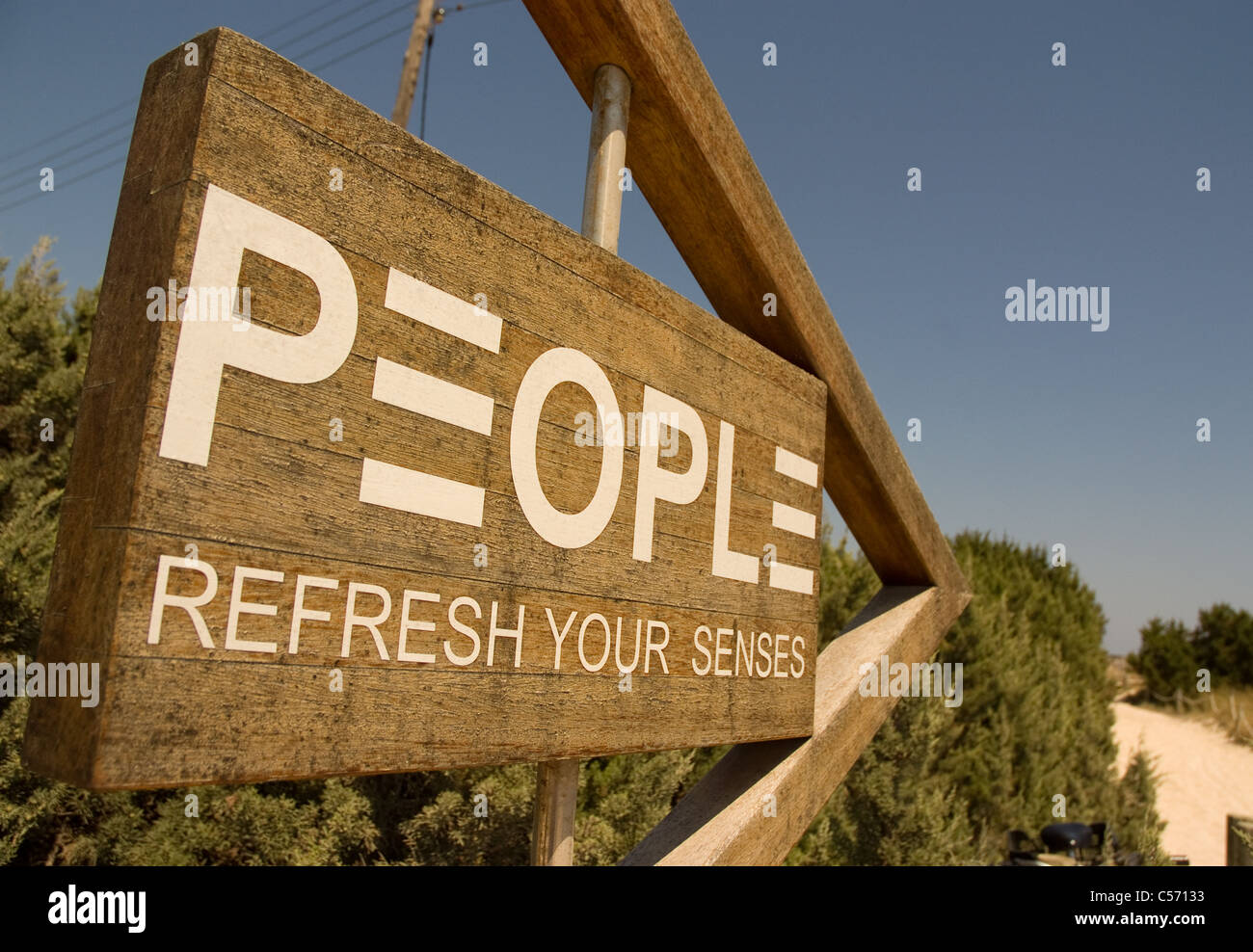 Beach bar sign Formentera Stock Photo - Alamy