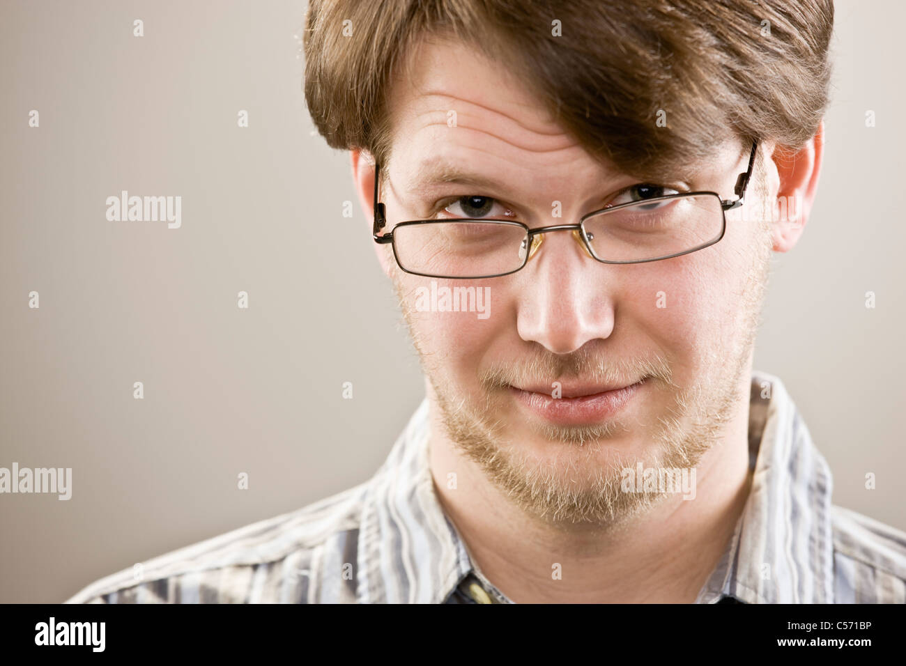 Close up of smiling man’s face Stock Photo - Alamy