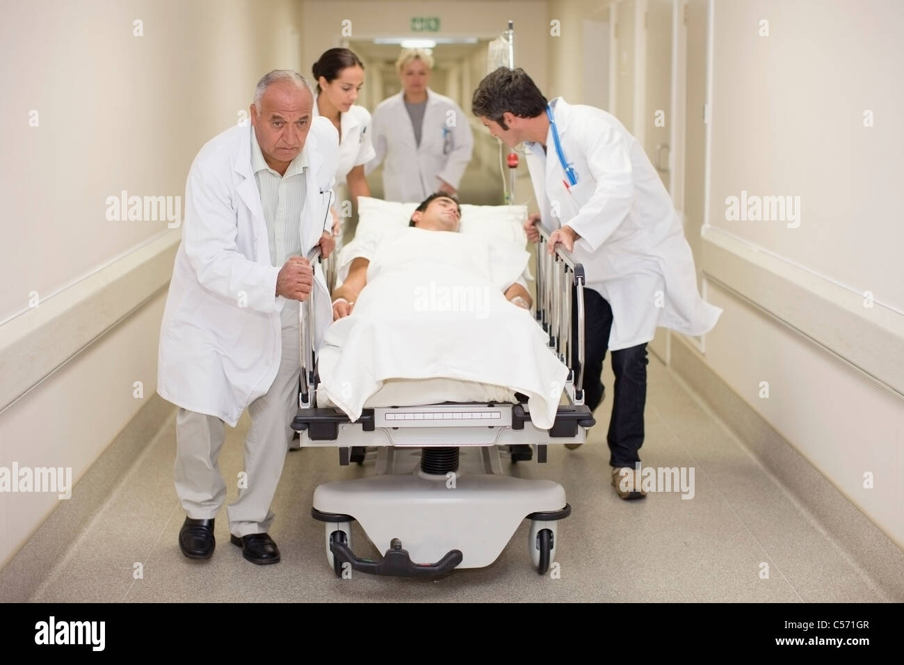 Gurney hallway hi-res stock photography and images - Alamy