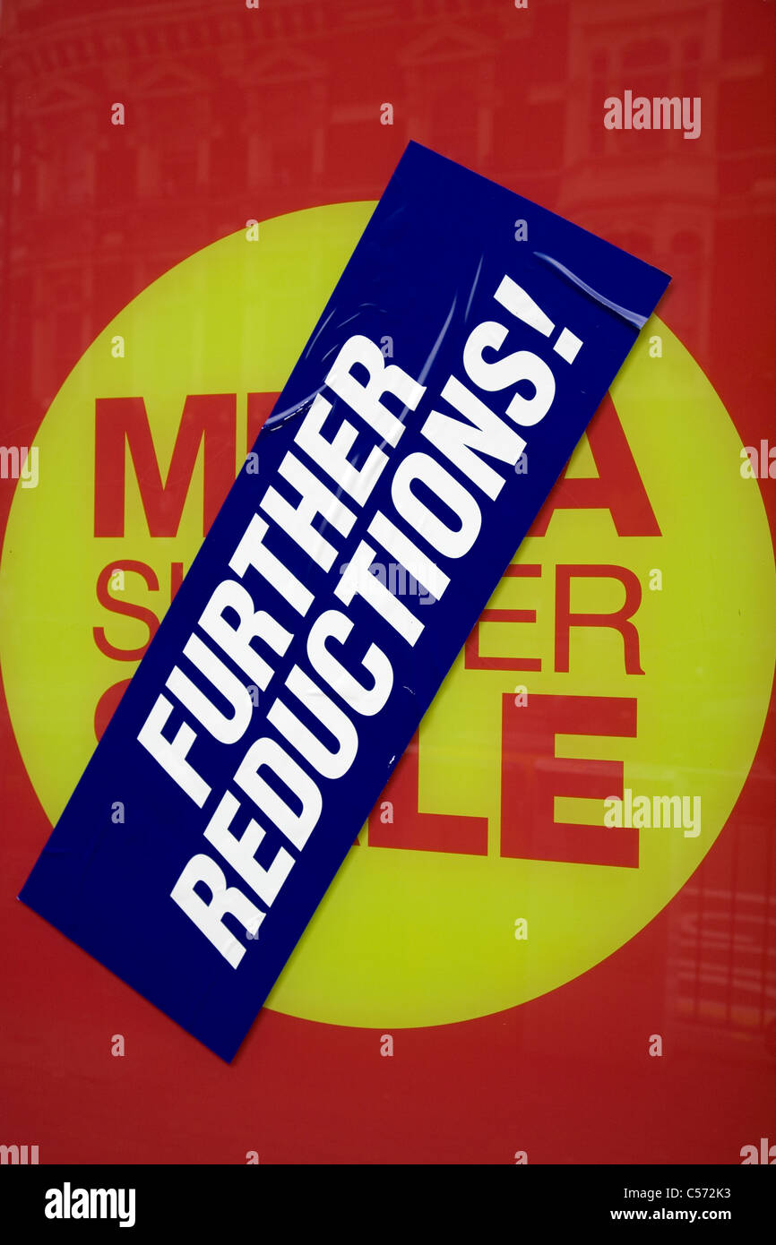 Further reduction sign hi-res stock photography and images - Alamy