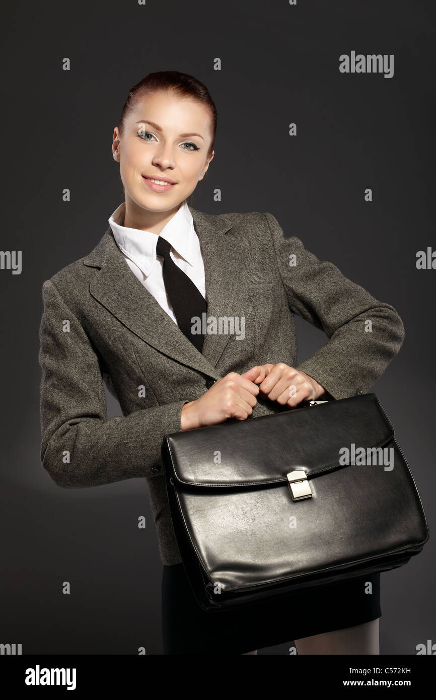 White business woman briefcase hi-res stock photography and images - Alamy