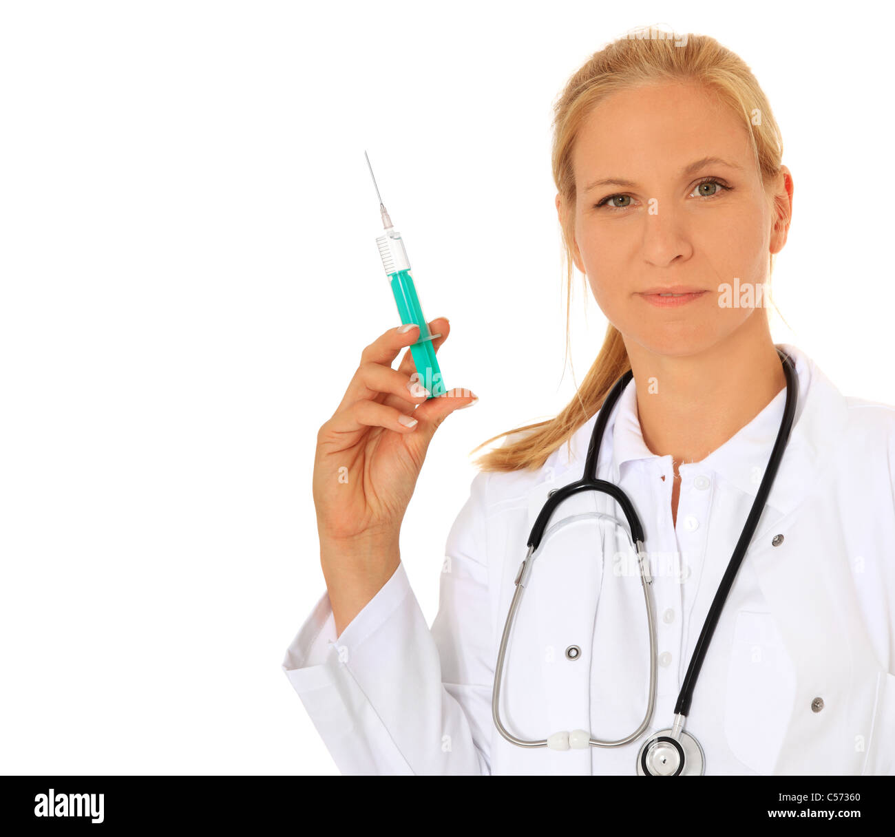Doctor holding prepared injection Stock Photo - Alamy