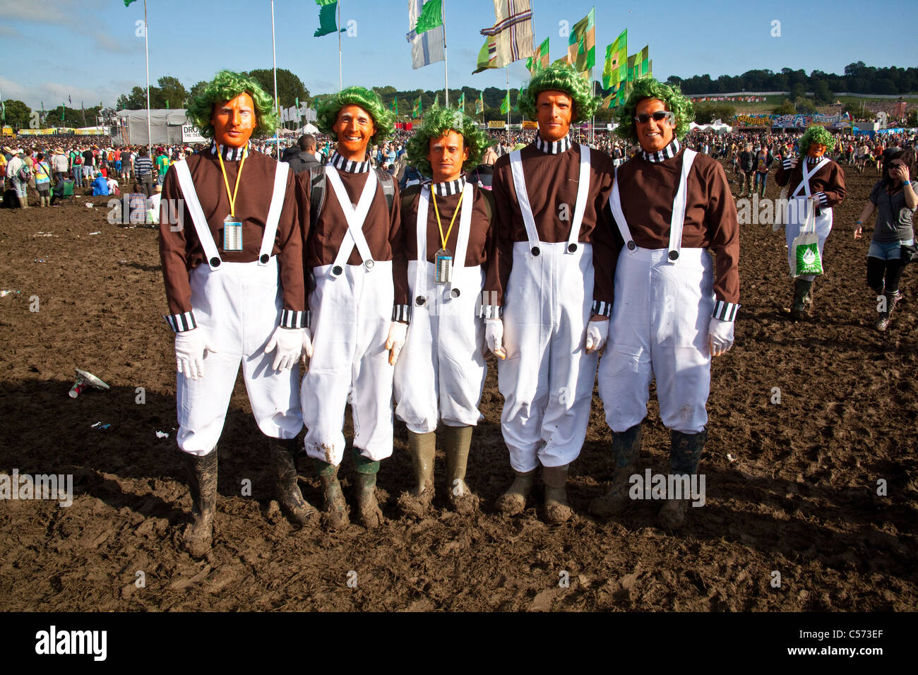 Fancy dress at the Glastonbury Festival 2011, Somerset , England ...
