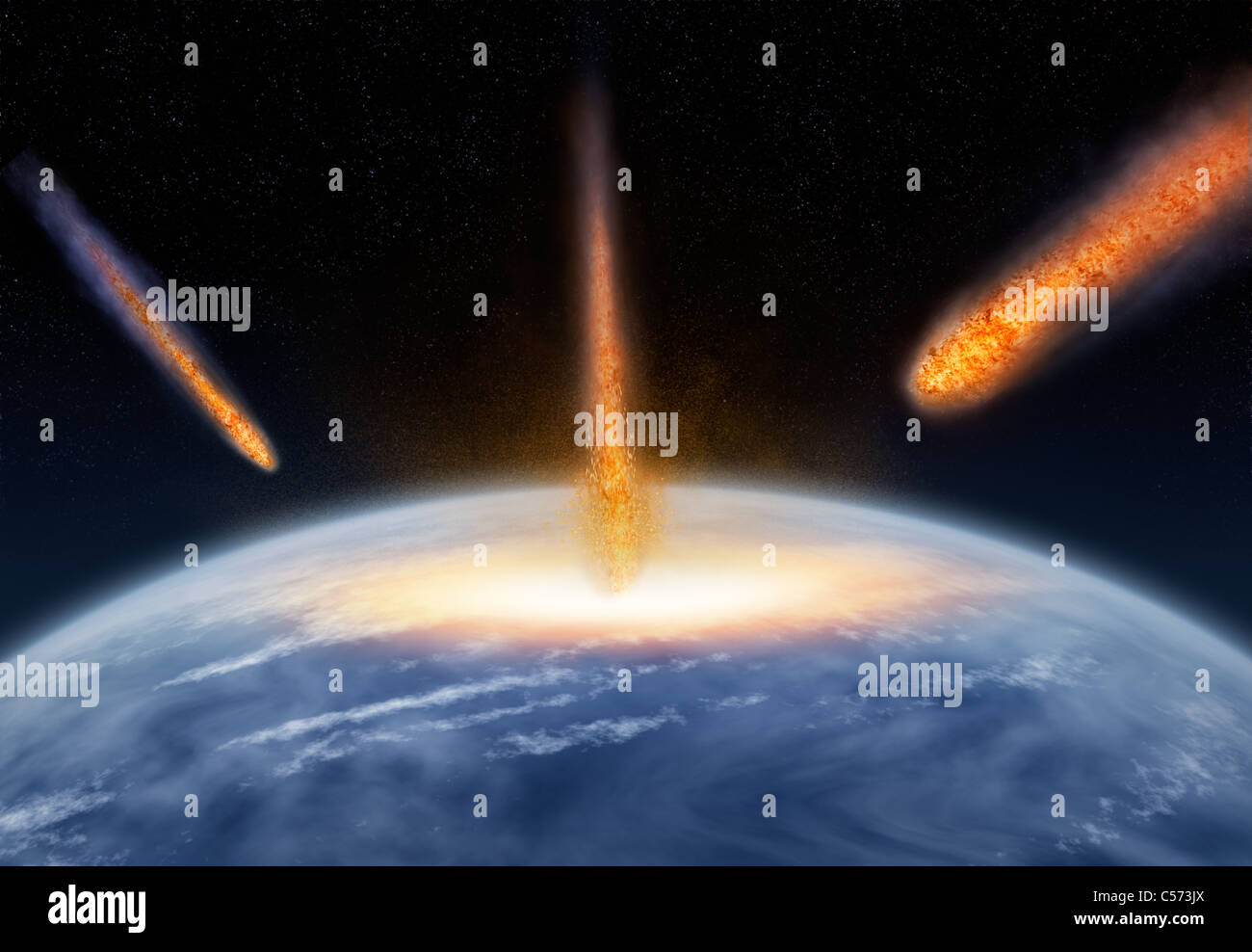 Meteorite hitting earth hi-res stock photography and images - Alamy