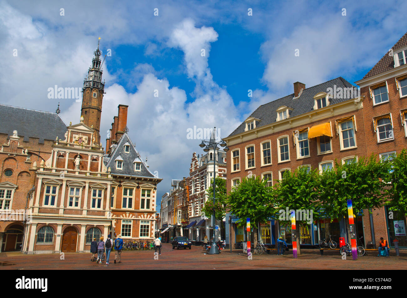 Grote Markt square Haarlem town the Netherlands Europe Stock Photo - Alamy
