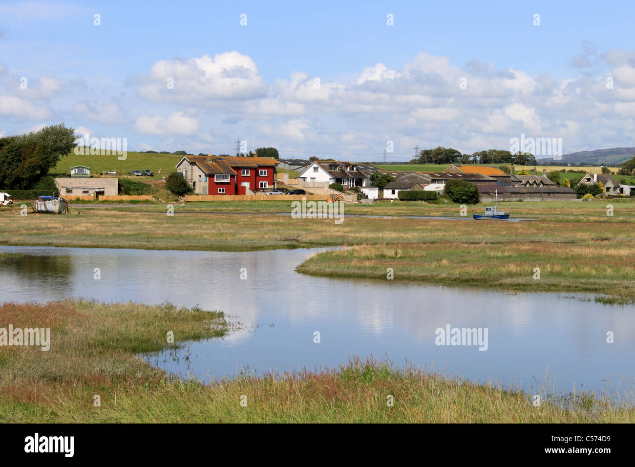 View of River Condor at Condor Green at high tide Stock Photo - Alamy