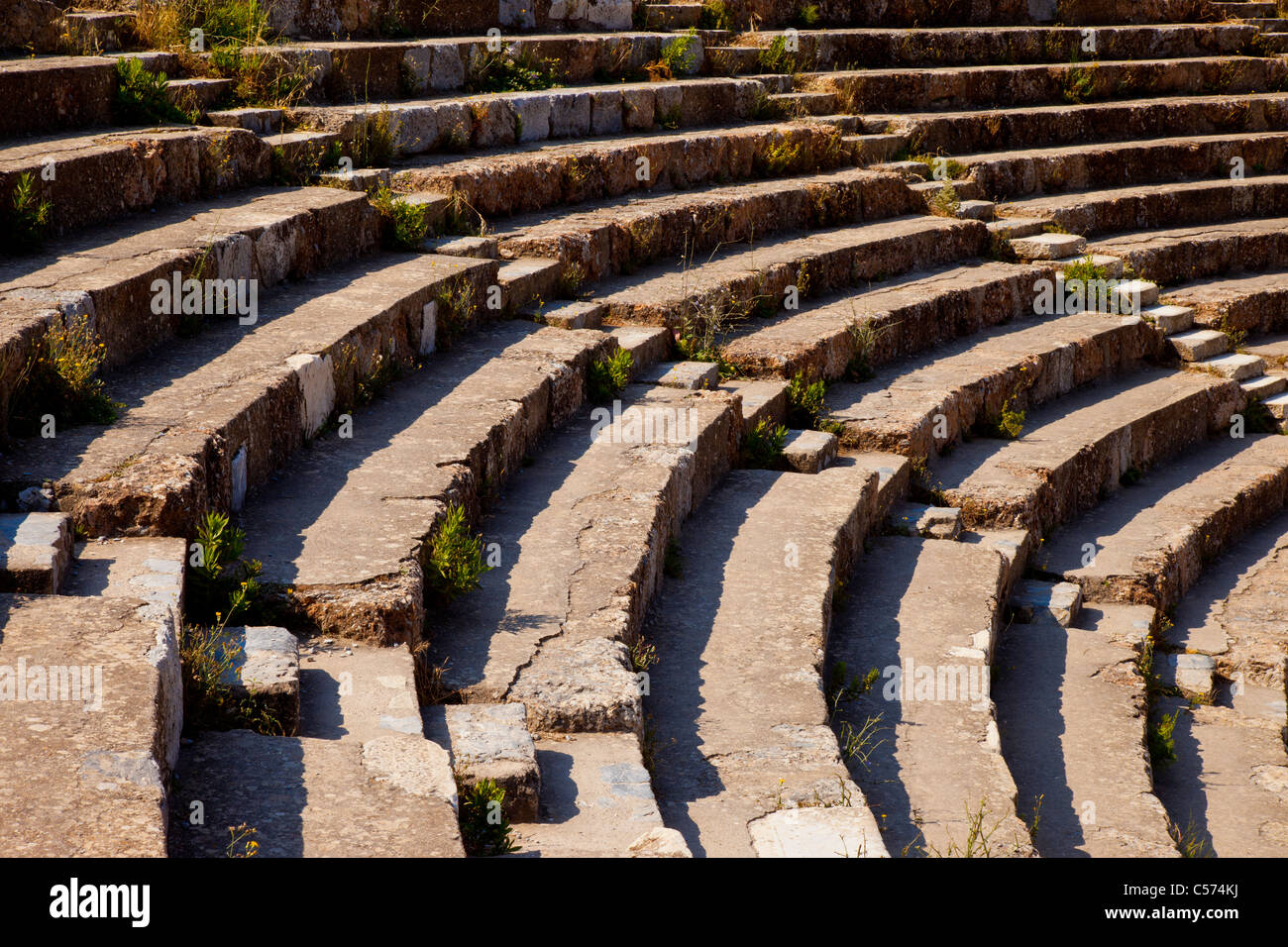 Stadium seating in the Grand Theatre - the Amphitheatre of Ephesus ...
