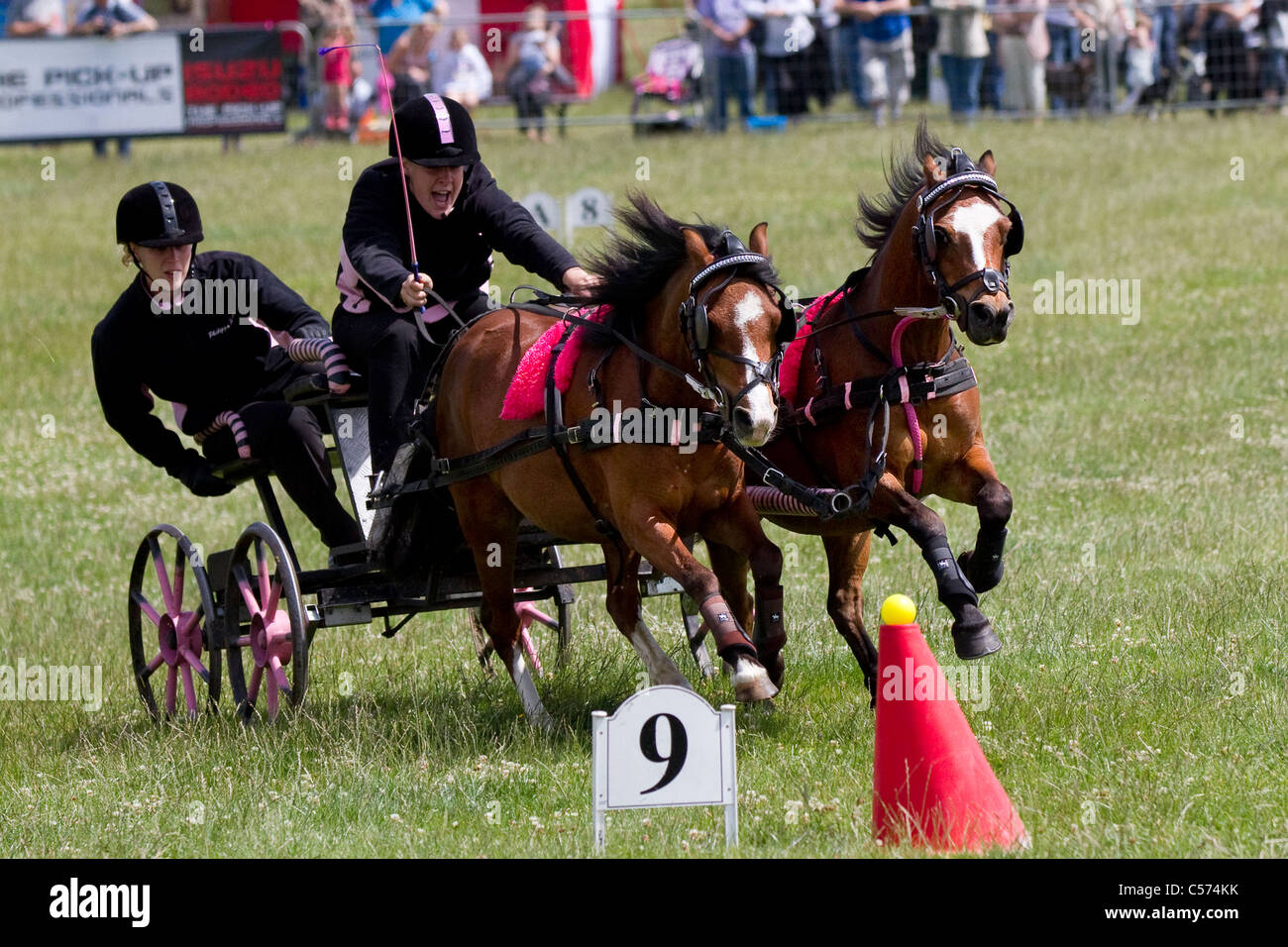 Running around cones hi-res stock photography and images - Alamy