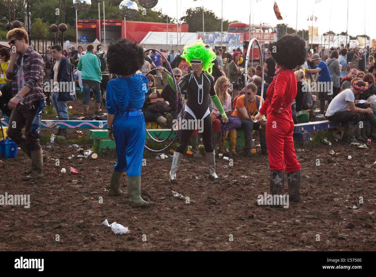 Fancy dress at the Glastonbury Festival 2011, Somerset , England ...