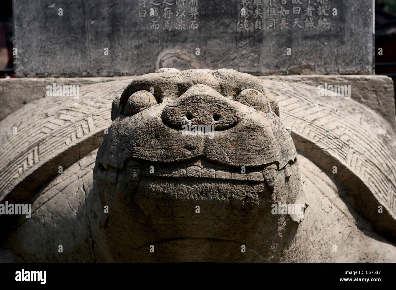 This Ming Dynasty Bixi carries its tablet at the Temple of Confucius in ...