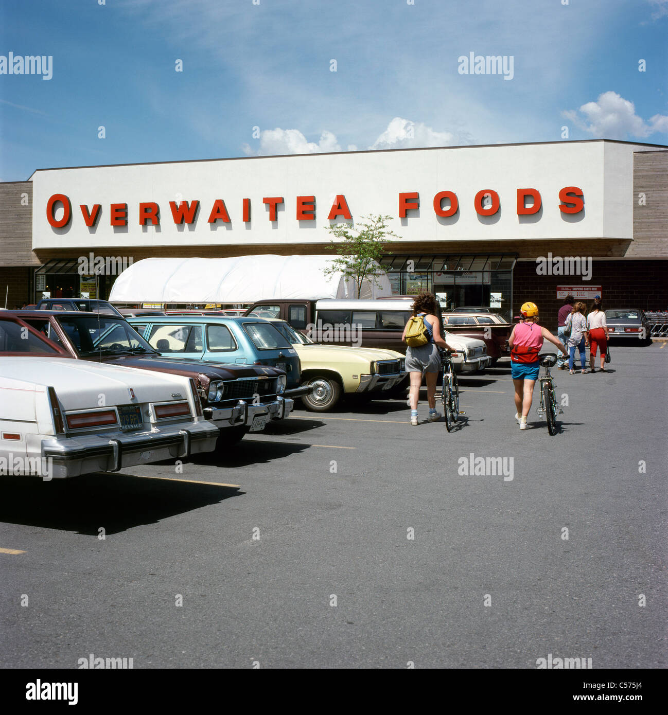 View of the exterior of Overwaitea Foods Supermarket Canadian store ...