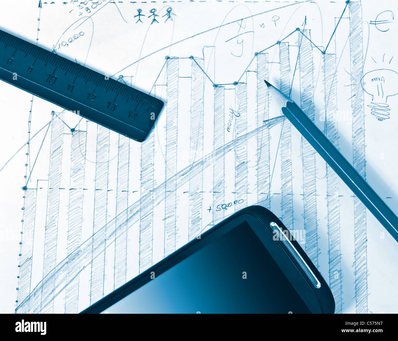 Ruler pencil balance hi-res stock photography and images - Alamy