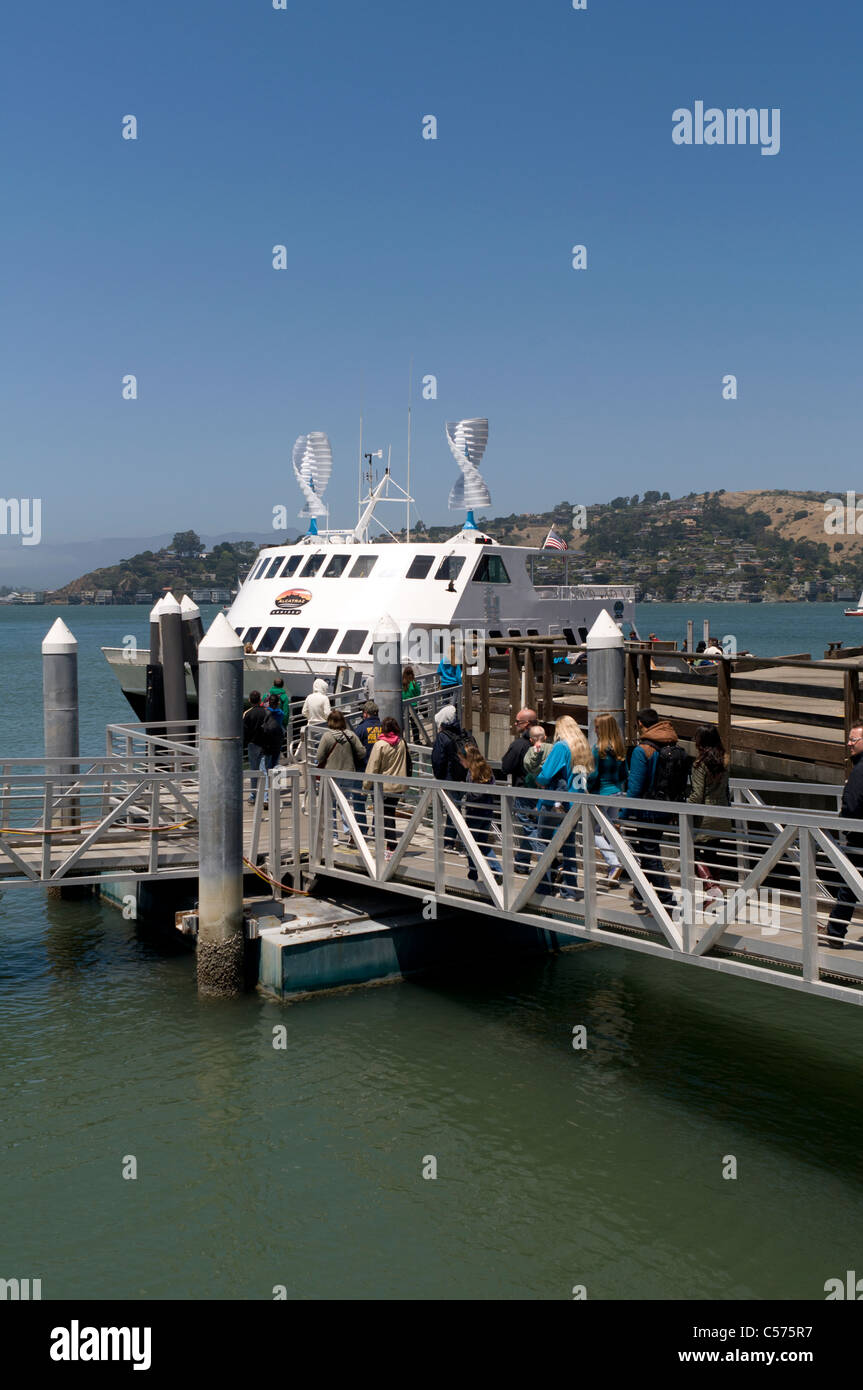 Hornblower Hybrid Ferry, Angel Island, California Stock Photo - Alamy