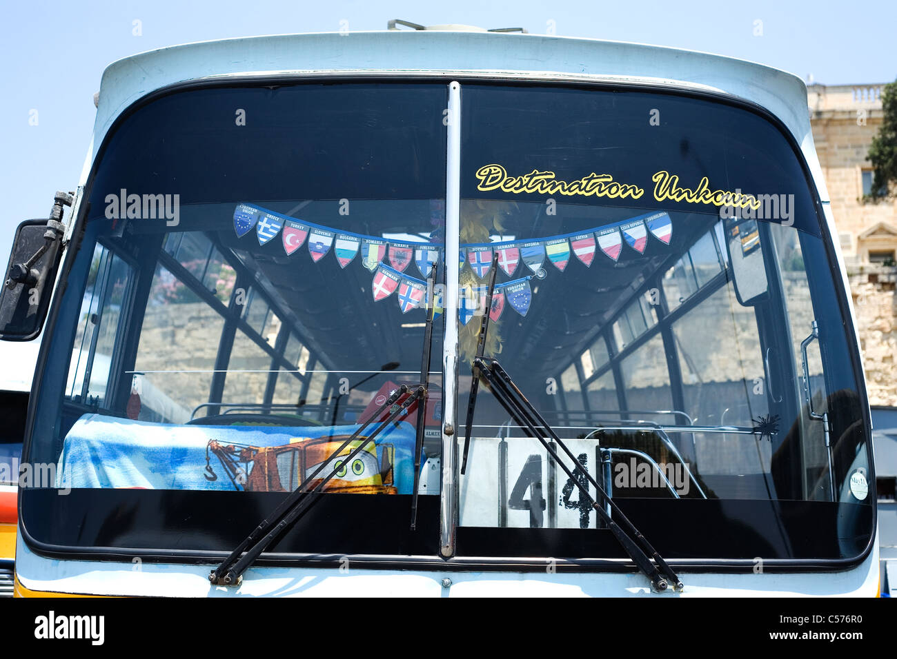 Maltese Bus. Valletta, Malta Stock Photo - Alamy