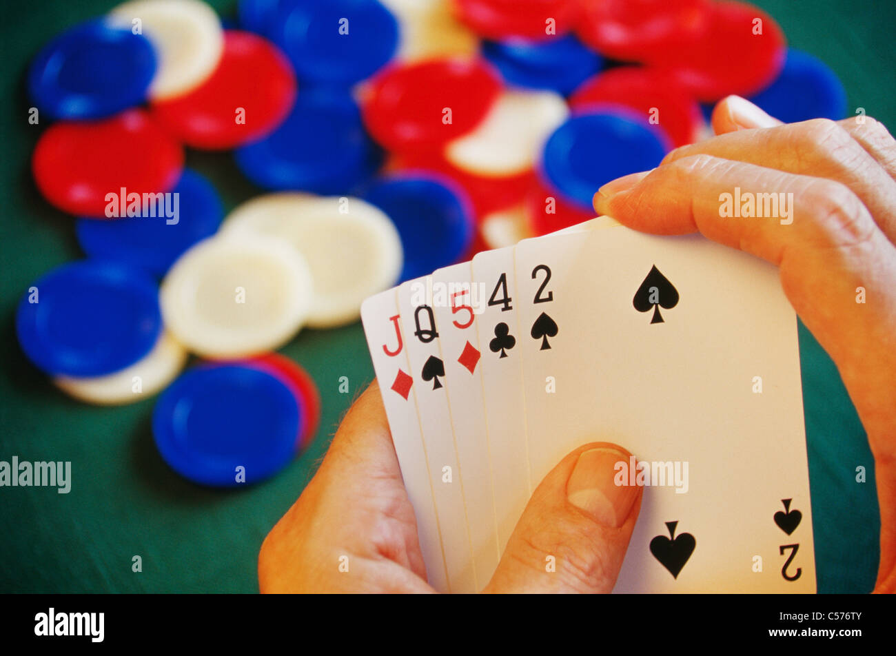 Losing hand at card hi-res stock photography and images - Alamy