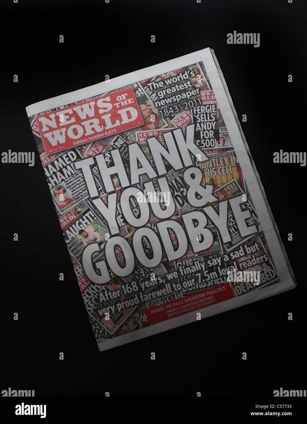 News of the world final edition hi-res stock photography and images - Alamy