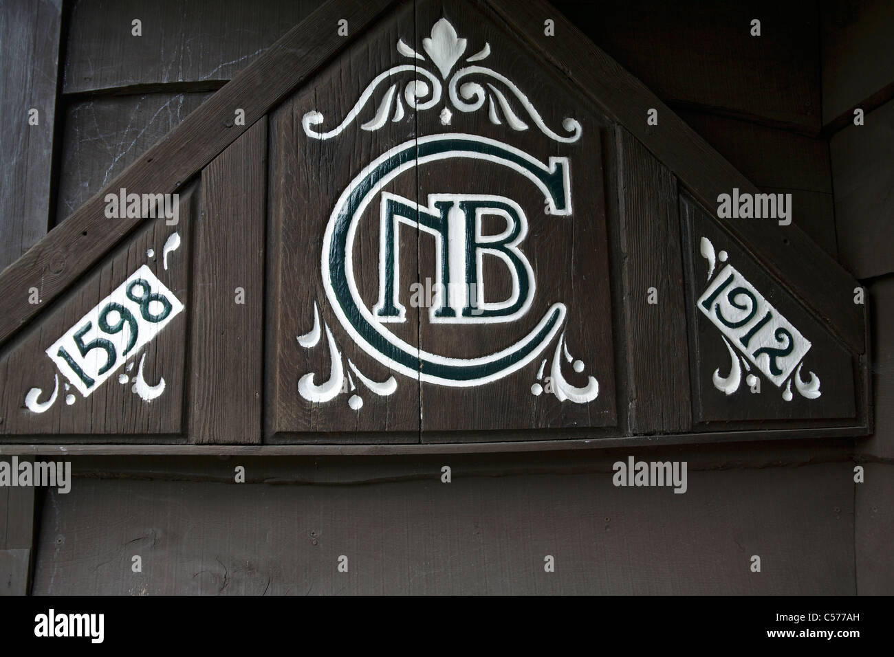 Sign board Newbury Bowling Club 1598 1912 Berkshire England UK Stock ...