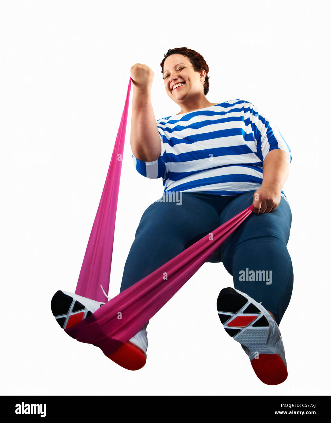 Woman sportswear full length front view Cut Out Stock Images & Pictures ...