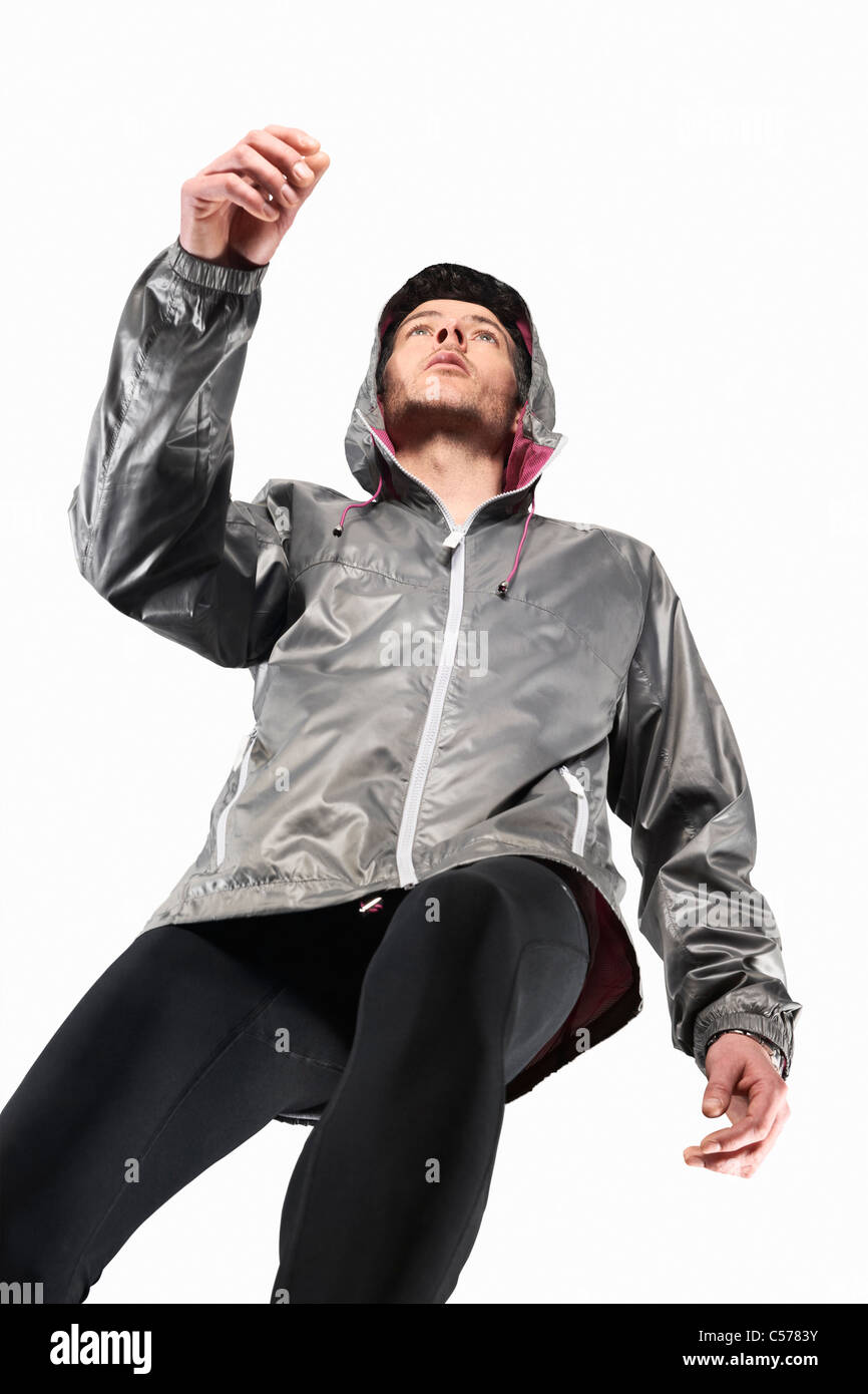 Low angle shot male jogger hi-res stock photography and images - Alamy