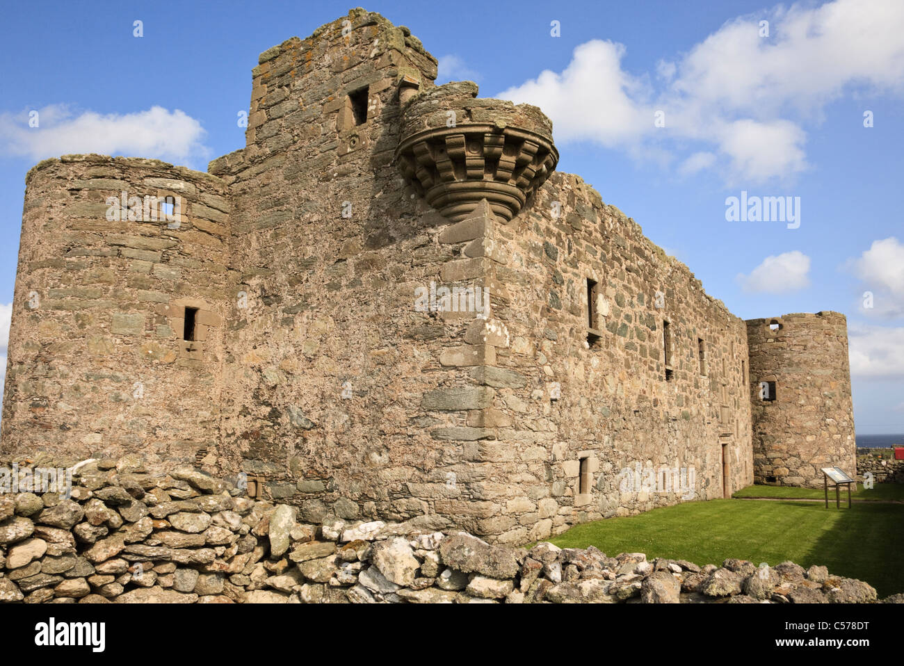 Muness, Unst, Shetland Islands, Scotland, UK. Ruins of 16th century ...