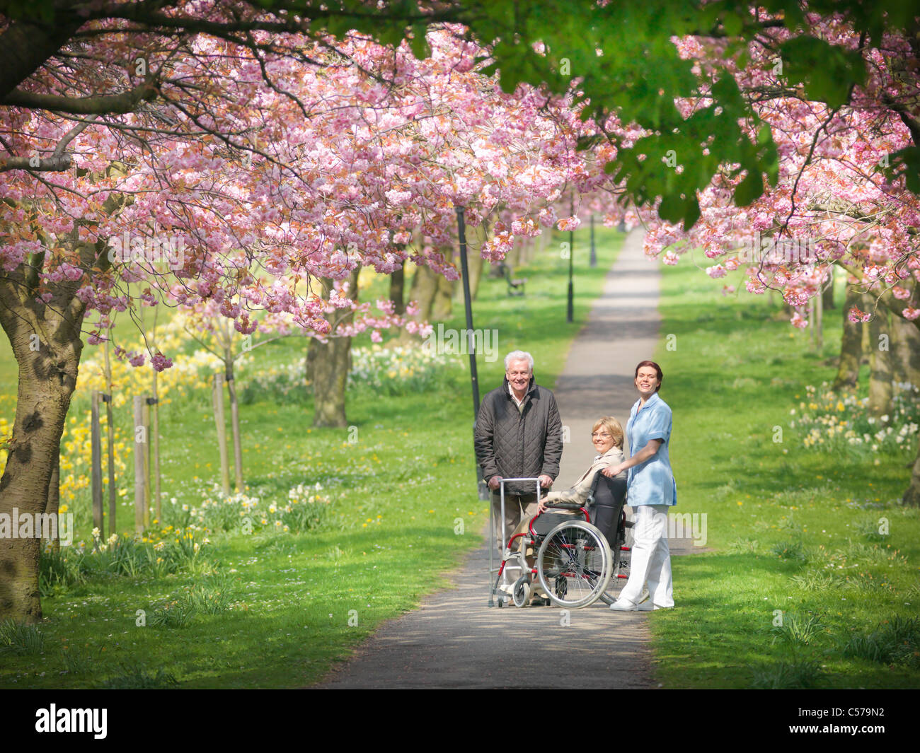 Caretaker posing hi-res stock photography and images - Alamy