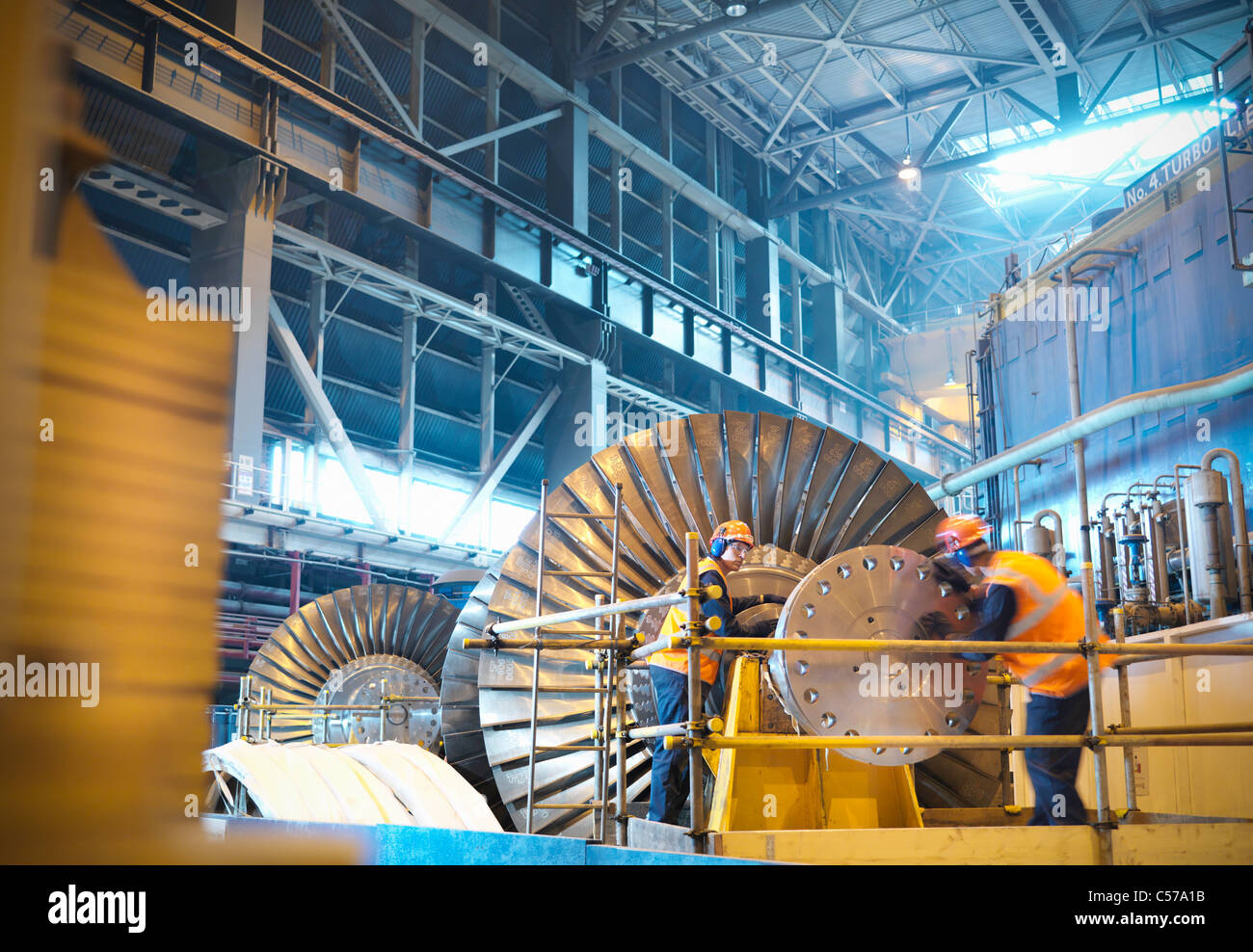 Power station turbine worker hi-res stock photography and images - Alamy