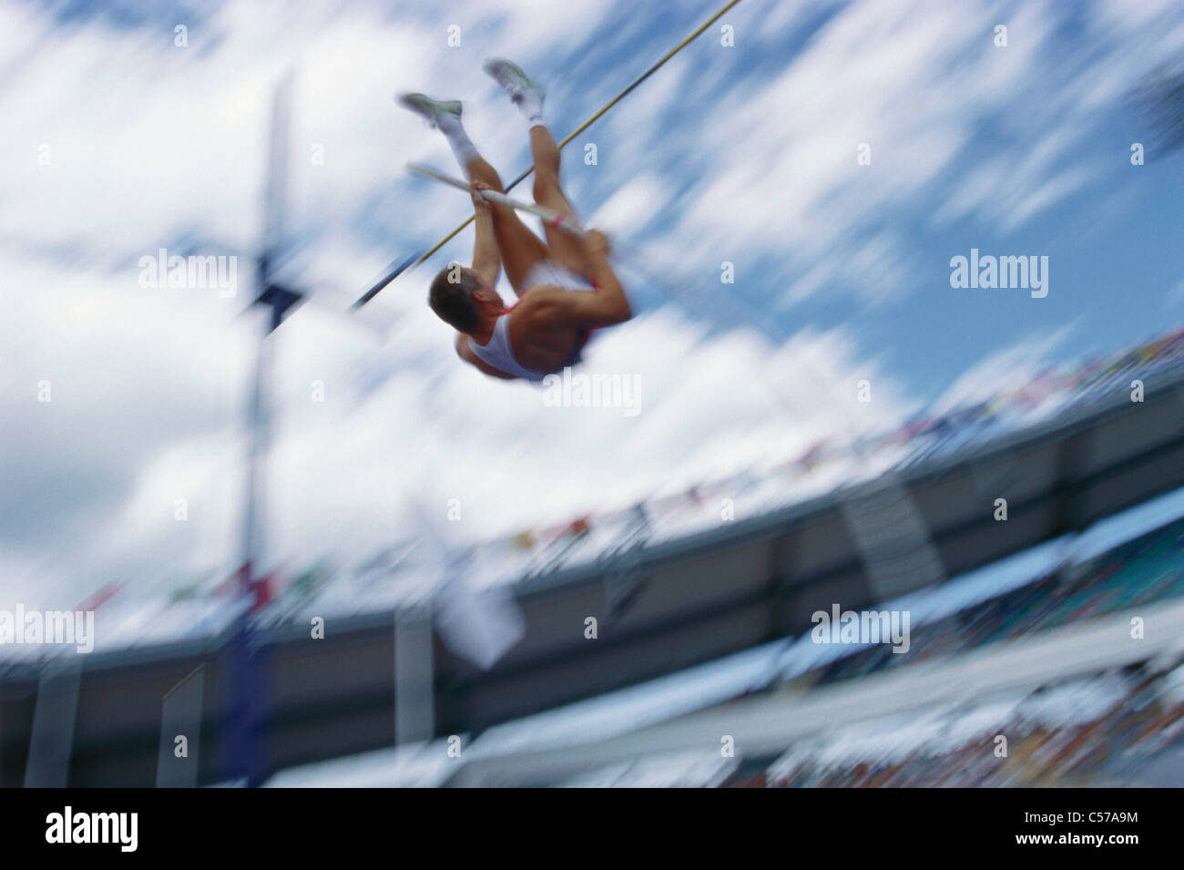 Pole vaulter bar hi-res stock photography and images - Alamy