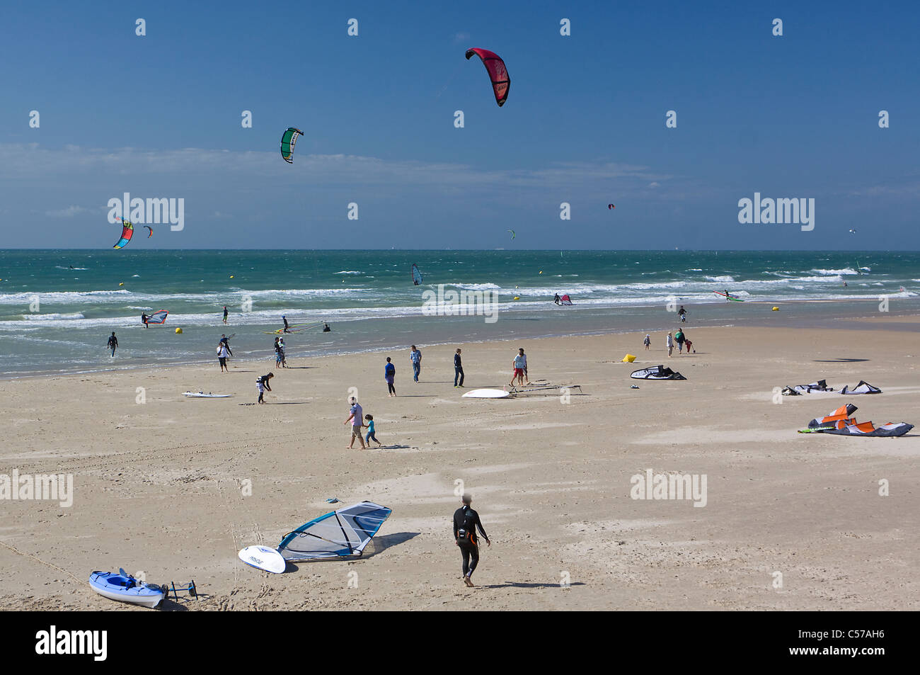 beach at wissant Stock Photo - Alamy
