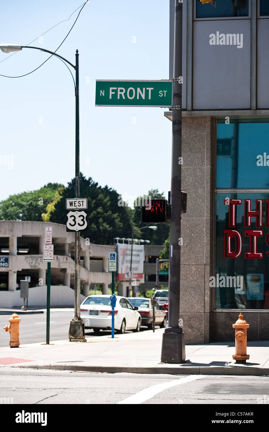 North Front St. sign in Columbus Ohio Stock Photo - Alamy