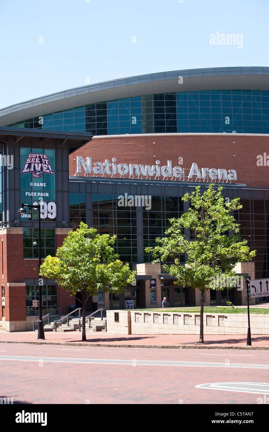 Nationwide Arena located in the Arena District of Columbus Ohio Stock ...