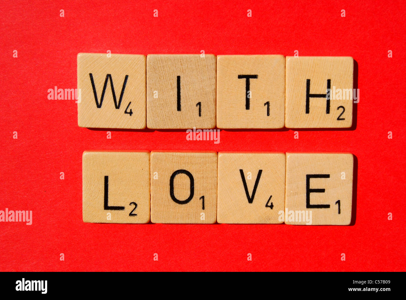 Scrabble love letters hi-res stock photography and images - Alamy