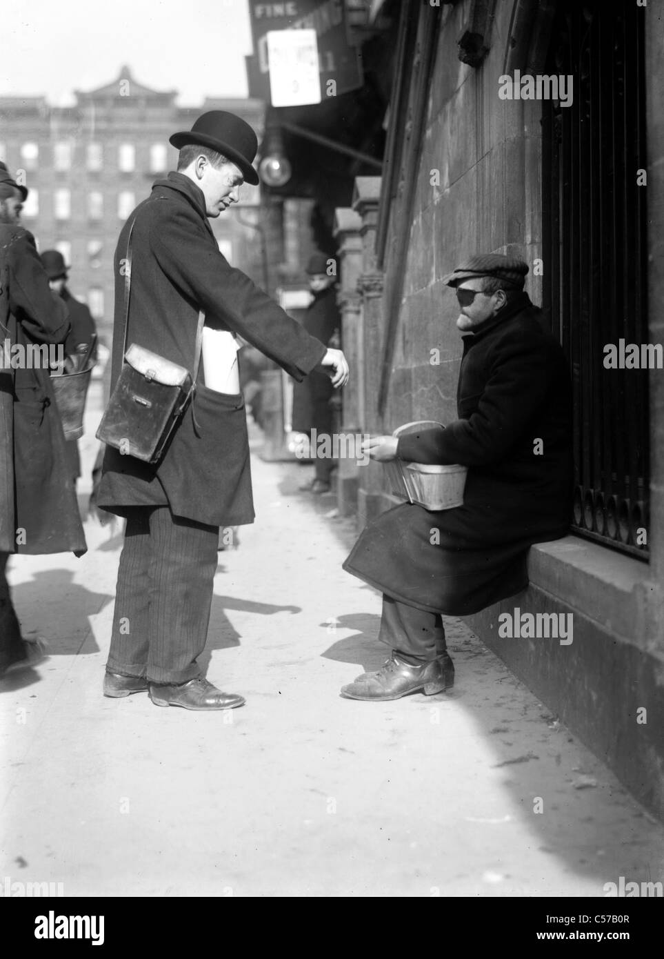 Street Beggar, circa early 1900's Stock Photo - Alamy