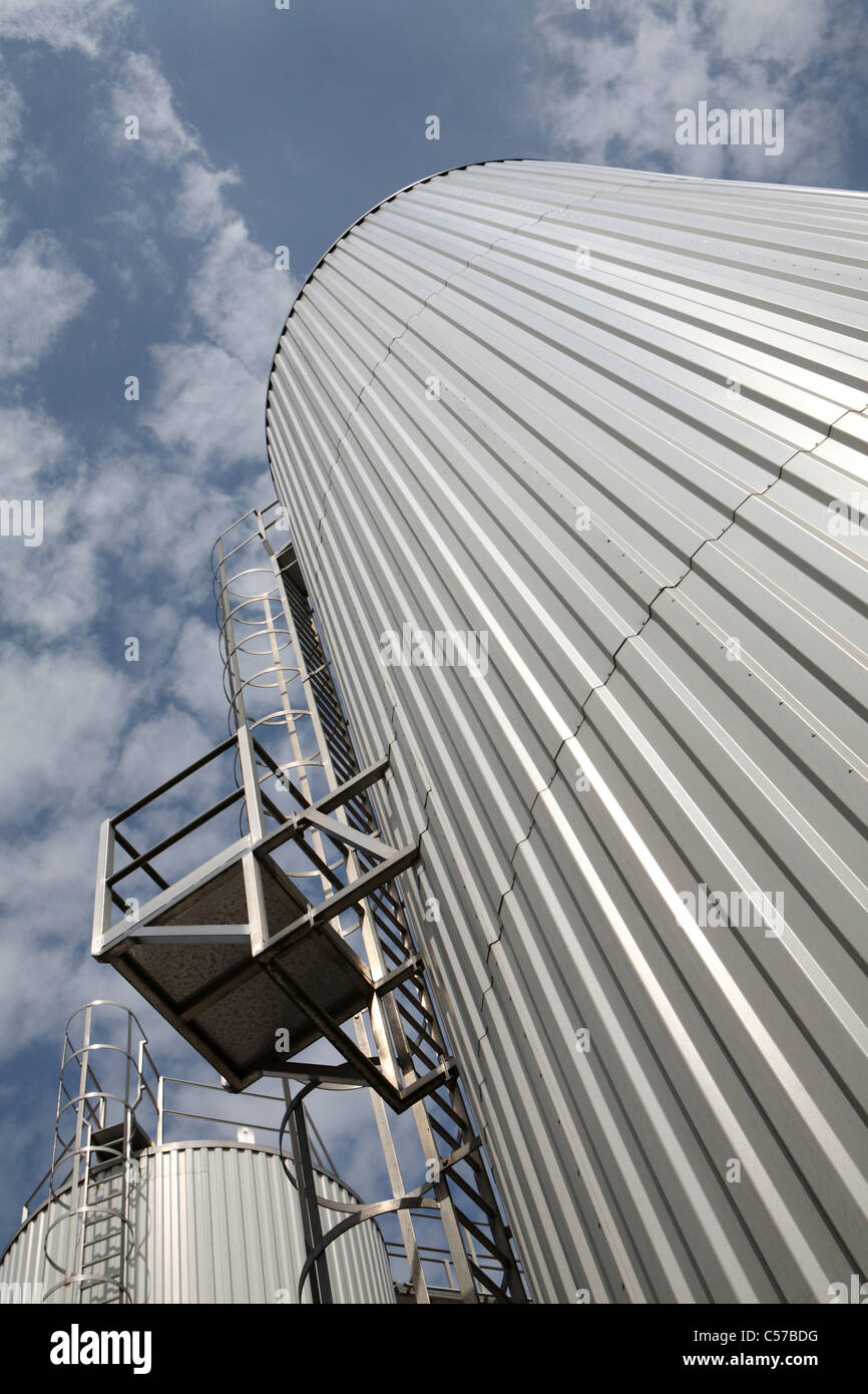 Looking up at a silo Stock Photo - Alamy