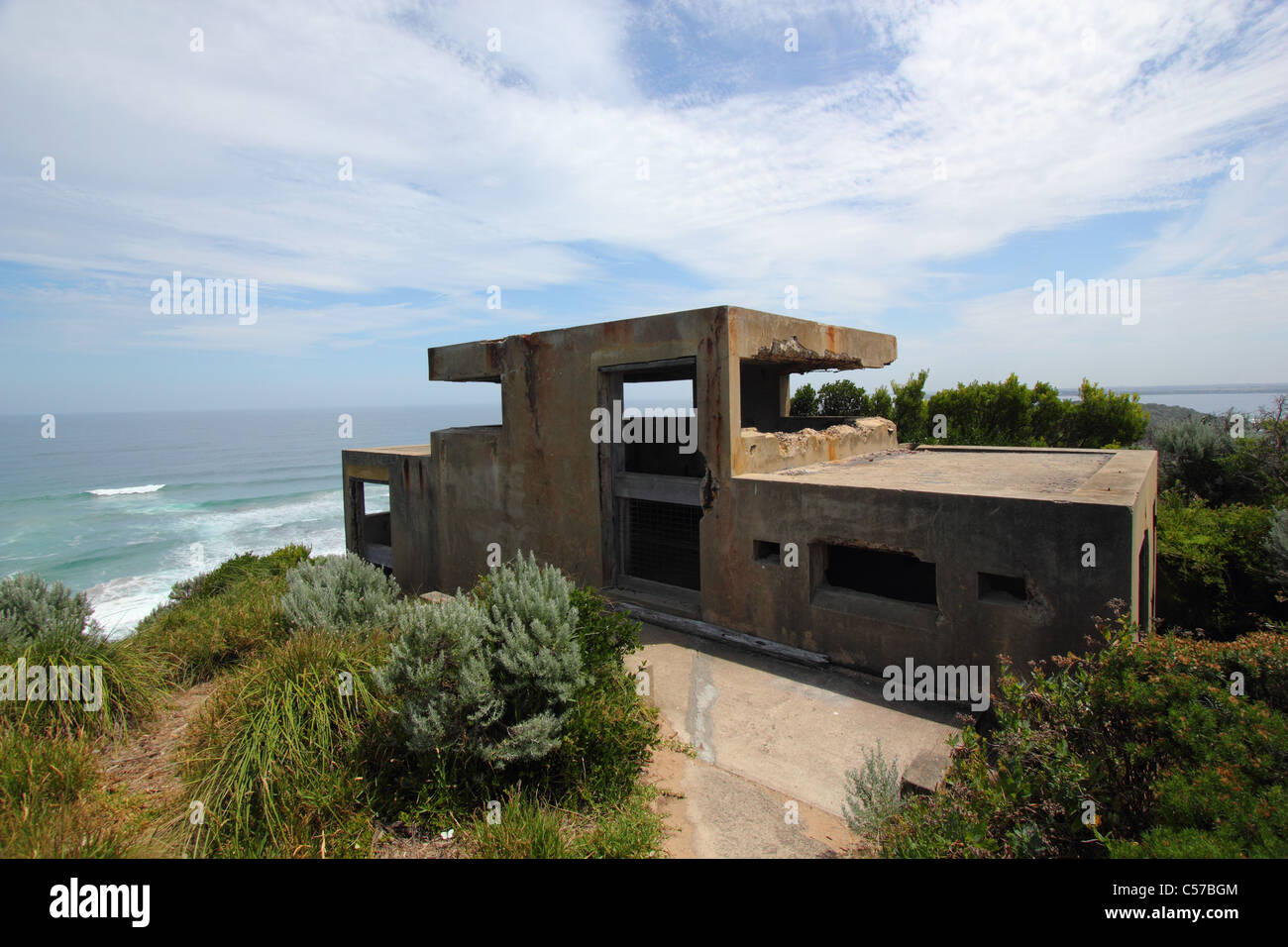 GUN EMPLACEMENTS AT FORT PEARCE POINT NEPEAN MORNINGTON PENINSULA ...