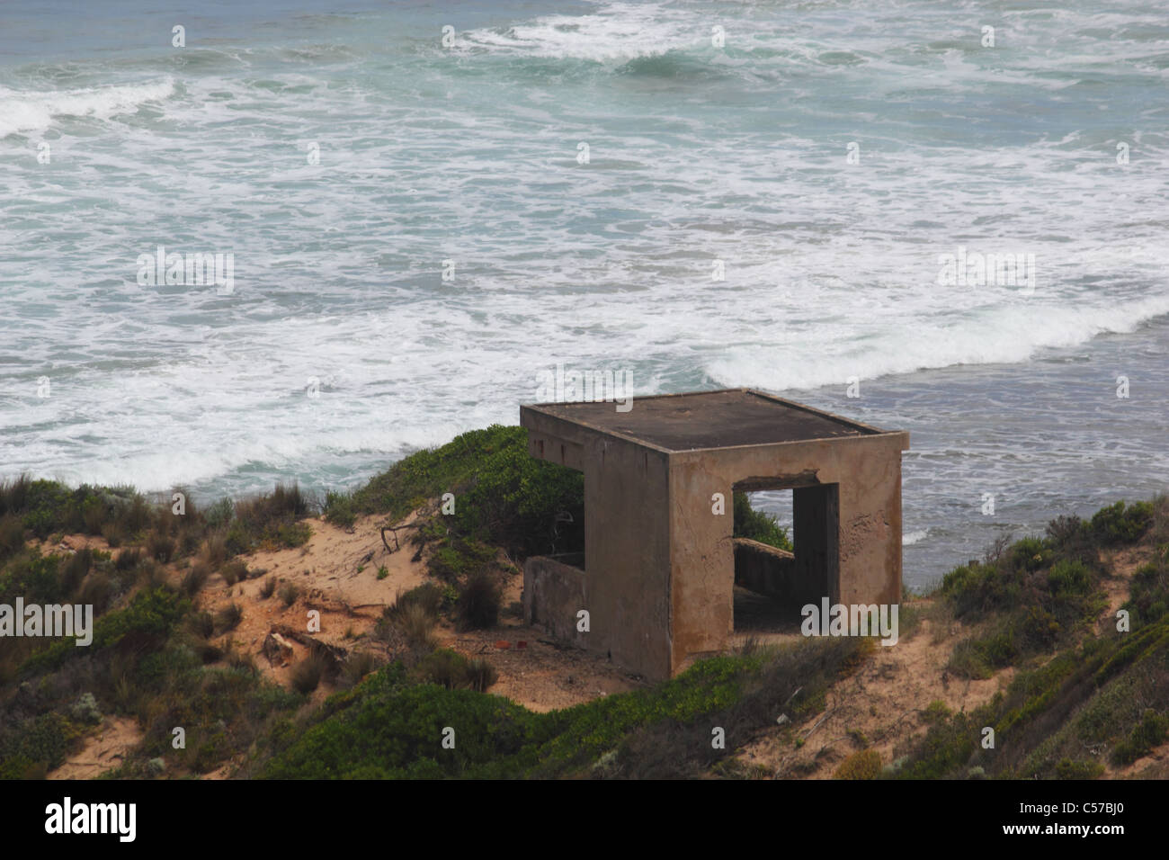 GUN EMPLACEMENTS AT FORT PEARCE POINT NEPEAN MORNINGTON PENINSULA ...