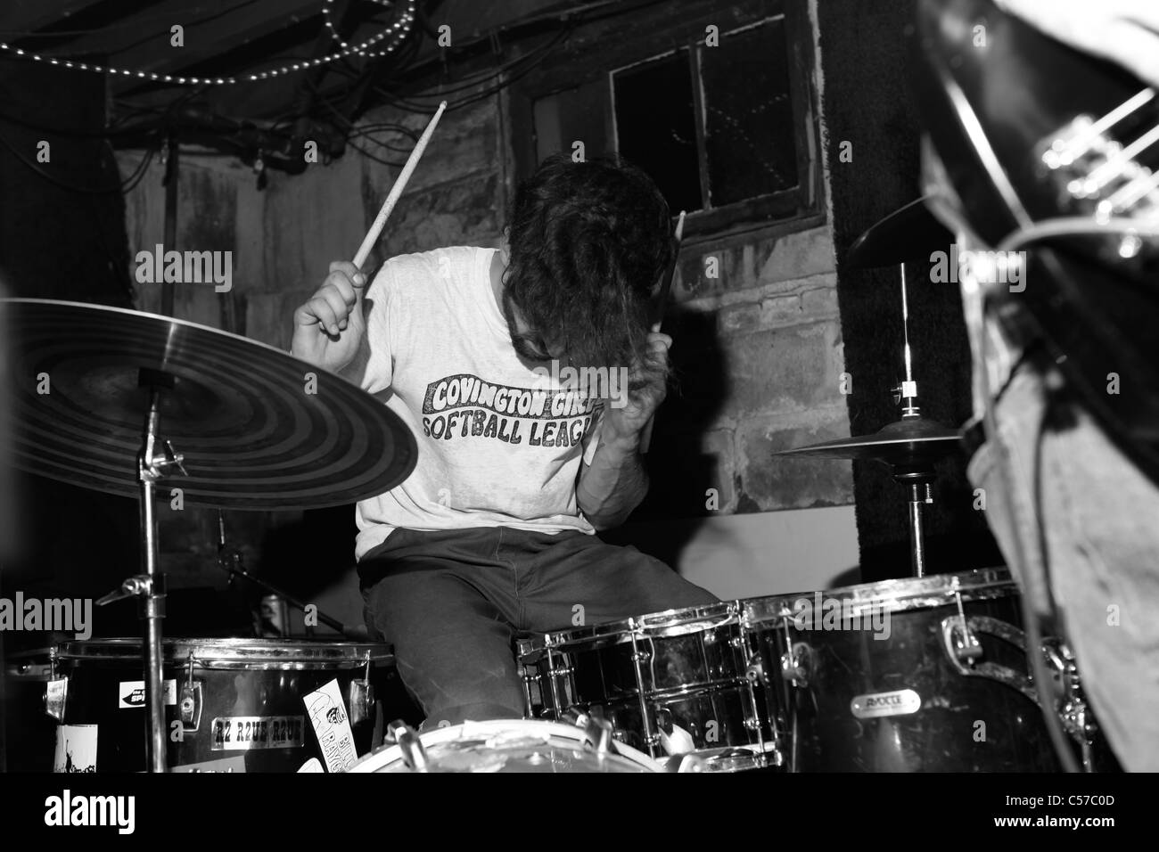 Landlord drummer performing during the Let's Pretend It's a Fest ...