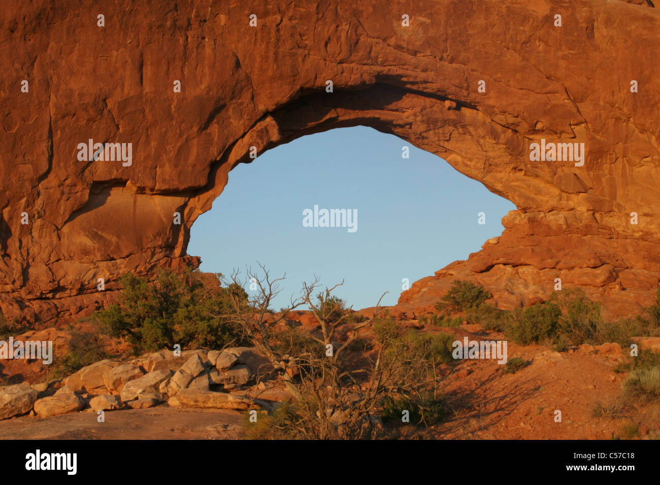 Window Arch. Arches NP, Utah Stock Photo - Alamy