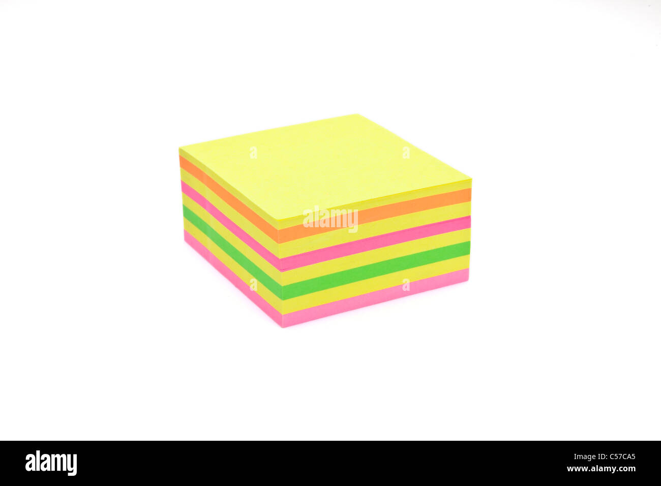 a square notepad in different colors Stock Photo - Alamy