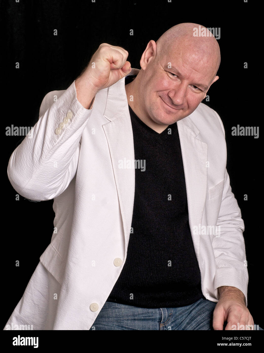 English man bald hi-res stock photography and images - Alamy