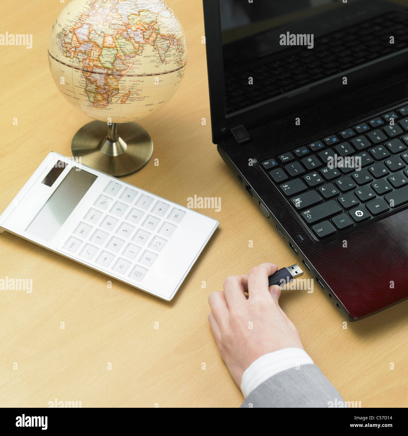 working with computers Stock Photo - Alamy