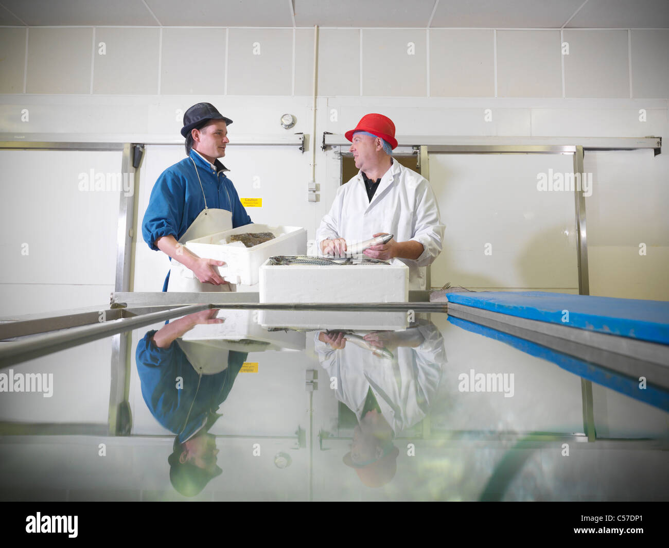 Fish plant worker hi-res stock photography and images - Alamy