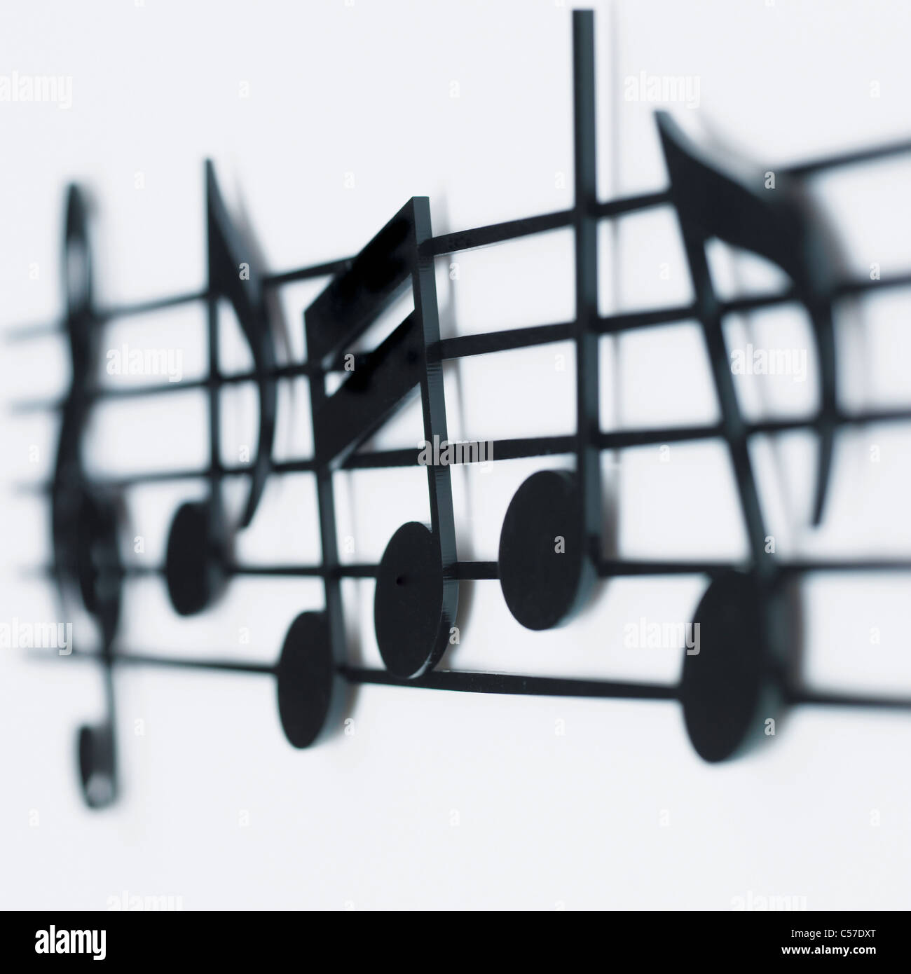 Staff notation and notes Stock Photo - Alamy