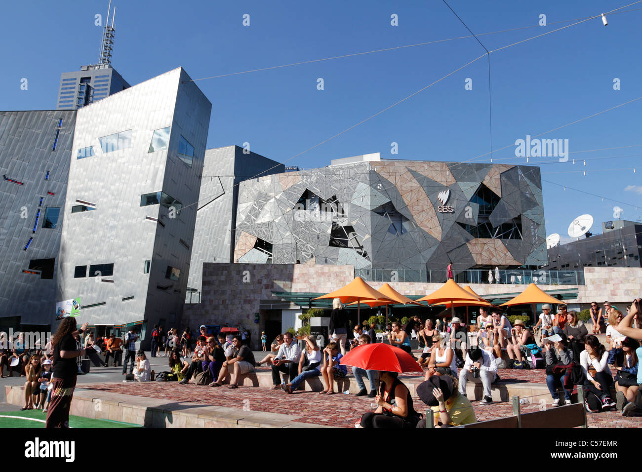 Federation Square in Melbourne, Australia Stock Photo - Alamy