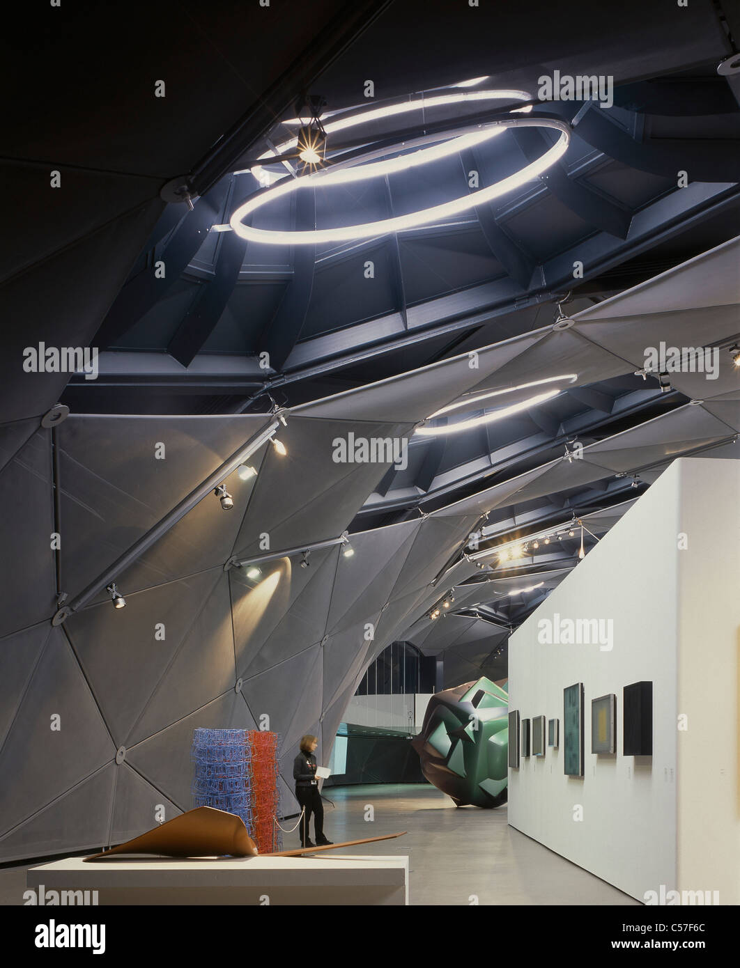 Kunsthaus, Graz, 'friendly alien'. Exhibition space Stock Photo - Alamy