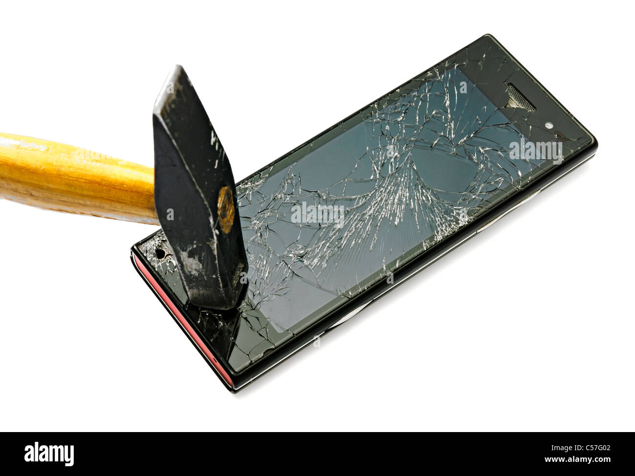 Phone hammer hi-res stock photography and images - Alamy