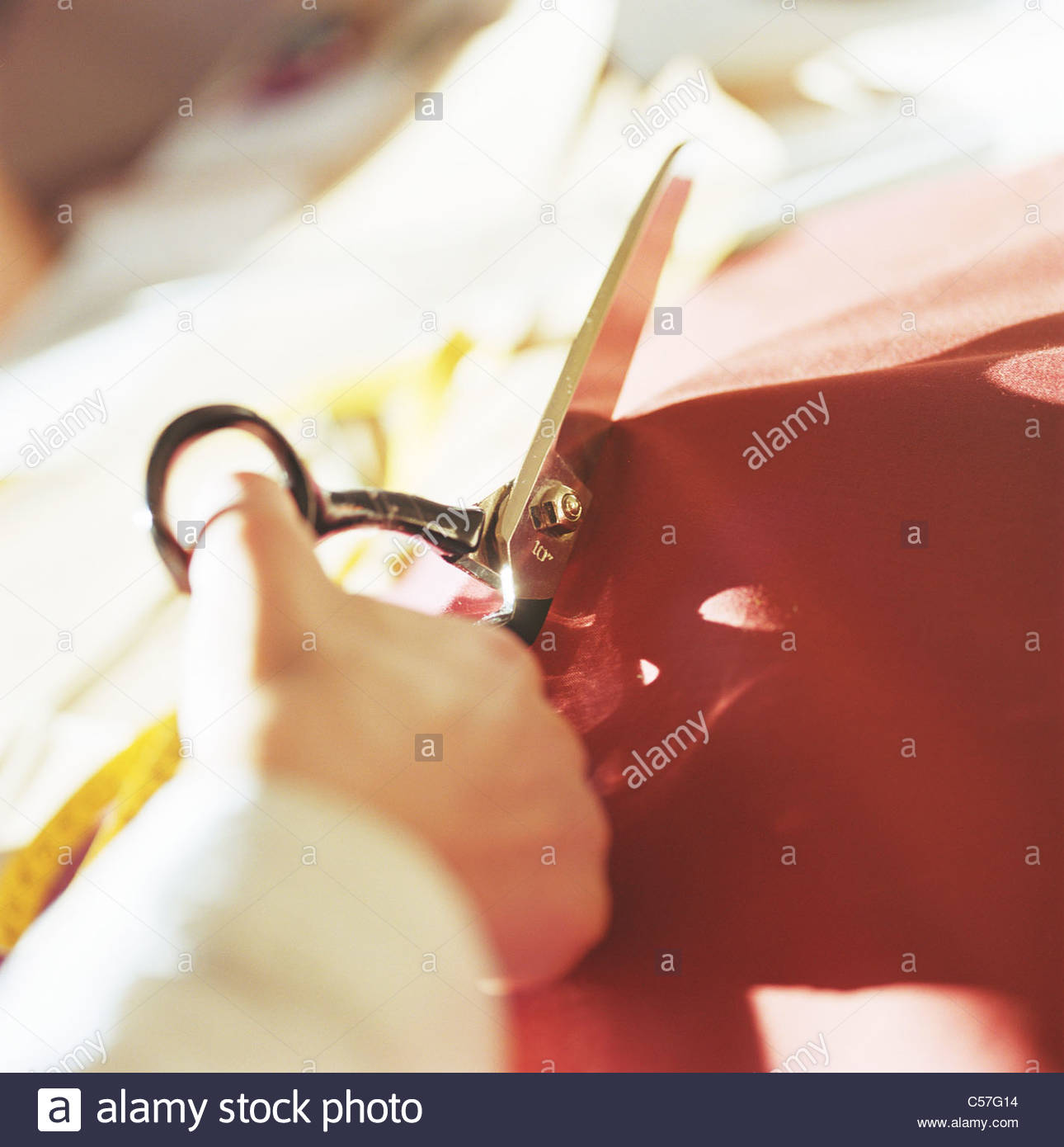 Cutting Cloth Tailor High Resolution Stock Photography and Images - Alamy