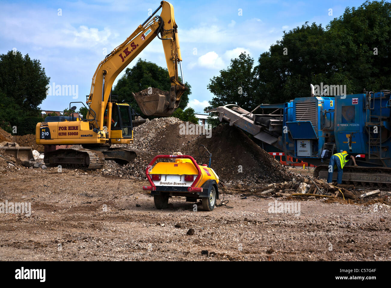 General View of Demolition Site Stock Photo - Alamy