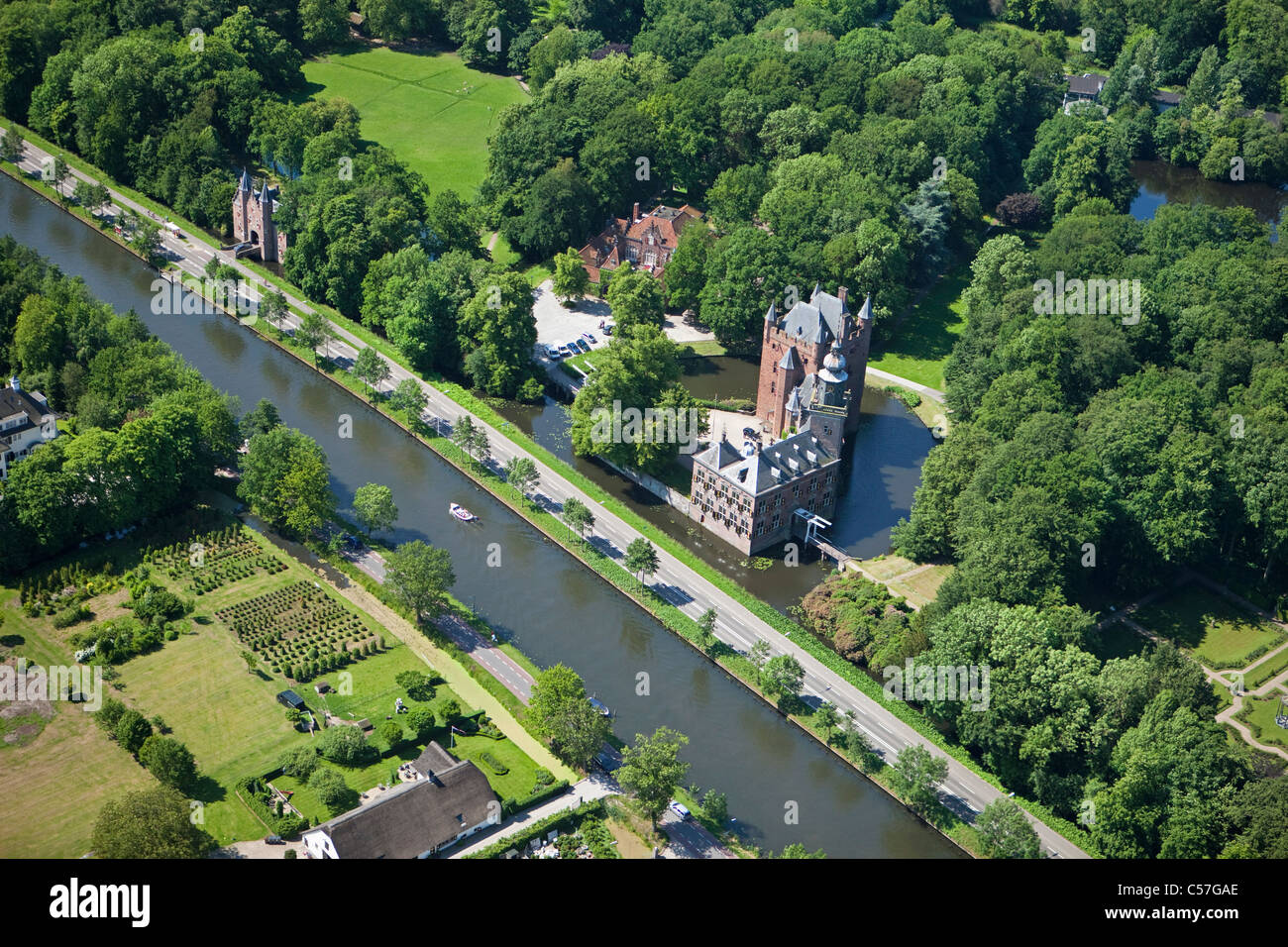 Netherlands, Breukelen, Castle Nyenrode (formerly called Nijenrode ...